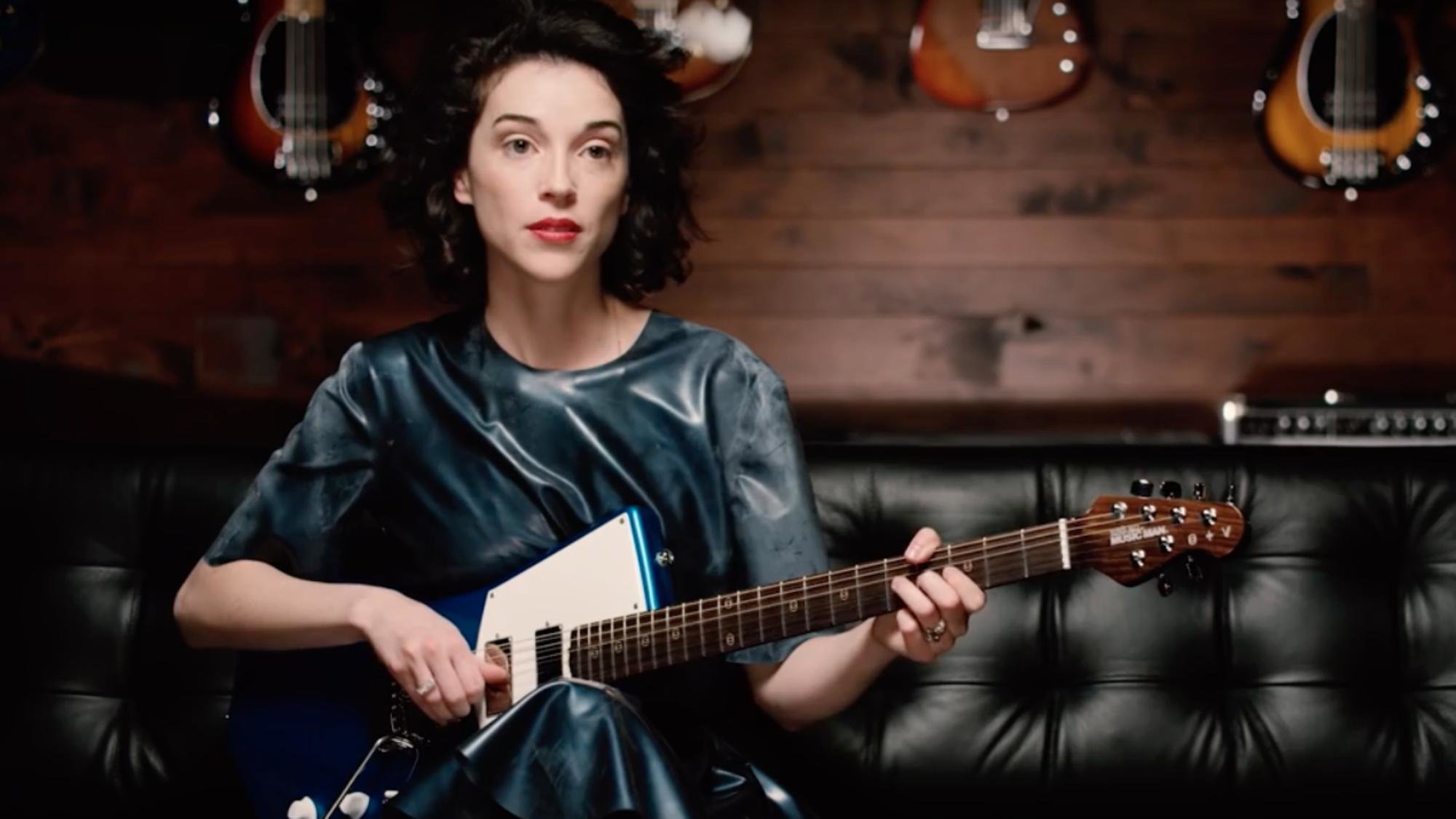 St Vincent designs a new guitar with room for the female form - Idealog